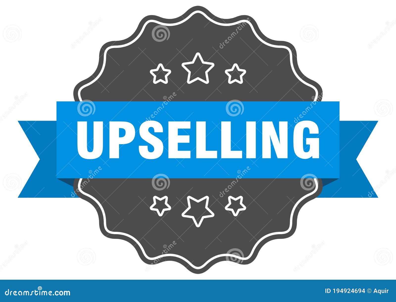 Upselling label stock vector. Illustration of sticker - 194924694