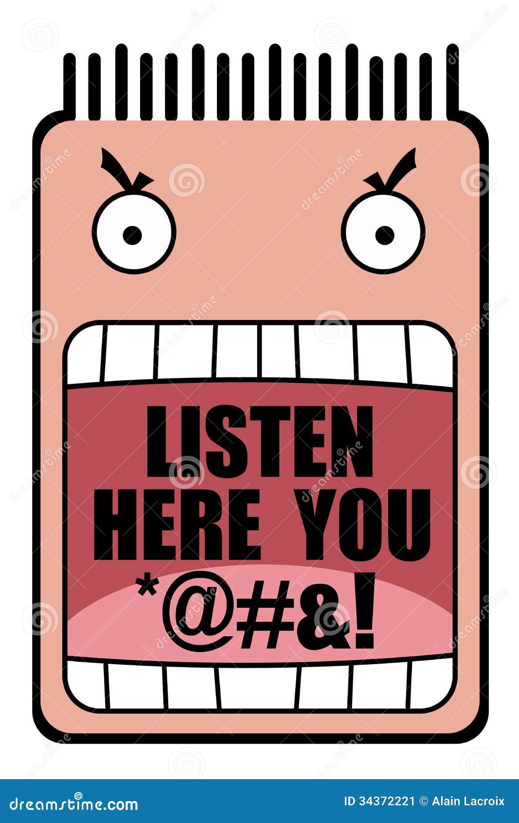 Upset stock illustration. Illustration of attitude, angry - 34372221