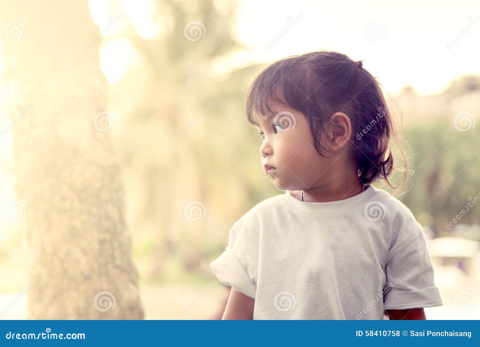 Upset child in the park stock photo. Image of face, child - 58410758