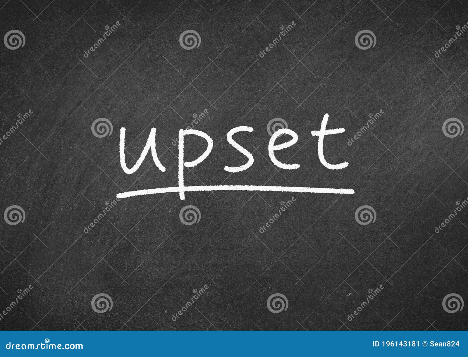 Upset stock image. Image of blackboard, chalkboard, background - 196143181