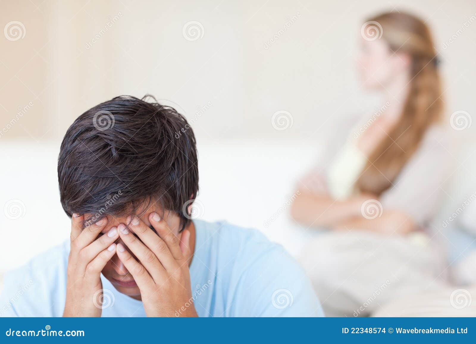 Upset Couple after an Argument Stock Photo - Image of confused ...