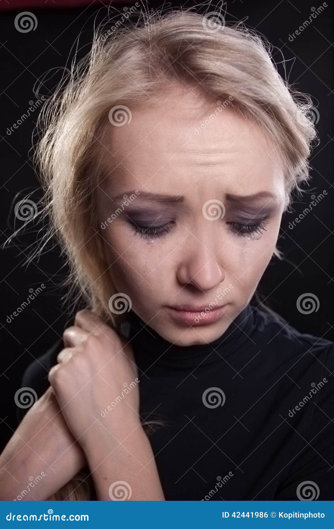 Upset Crying Woman. Tragic Expression Stock Photo - Image of negativity ...