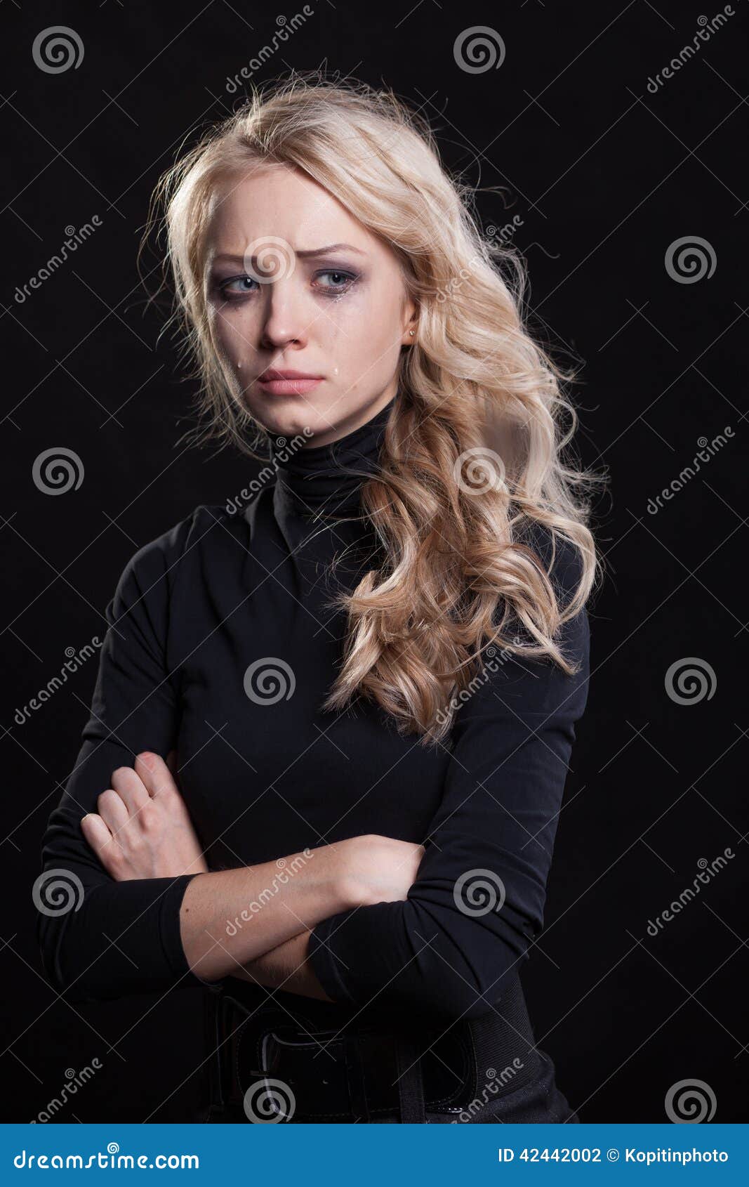 Upset Crying Woman. Tragic Expression Stock Photo - Image of girl ...
