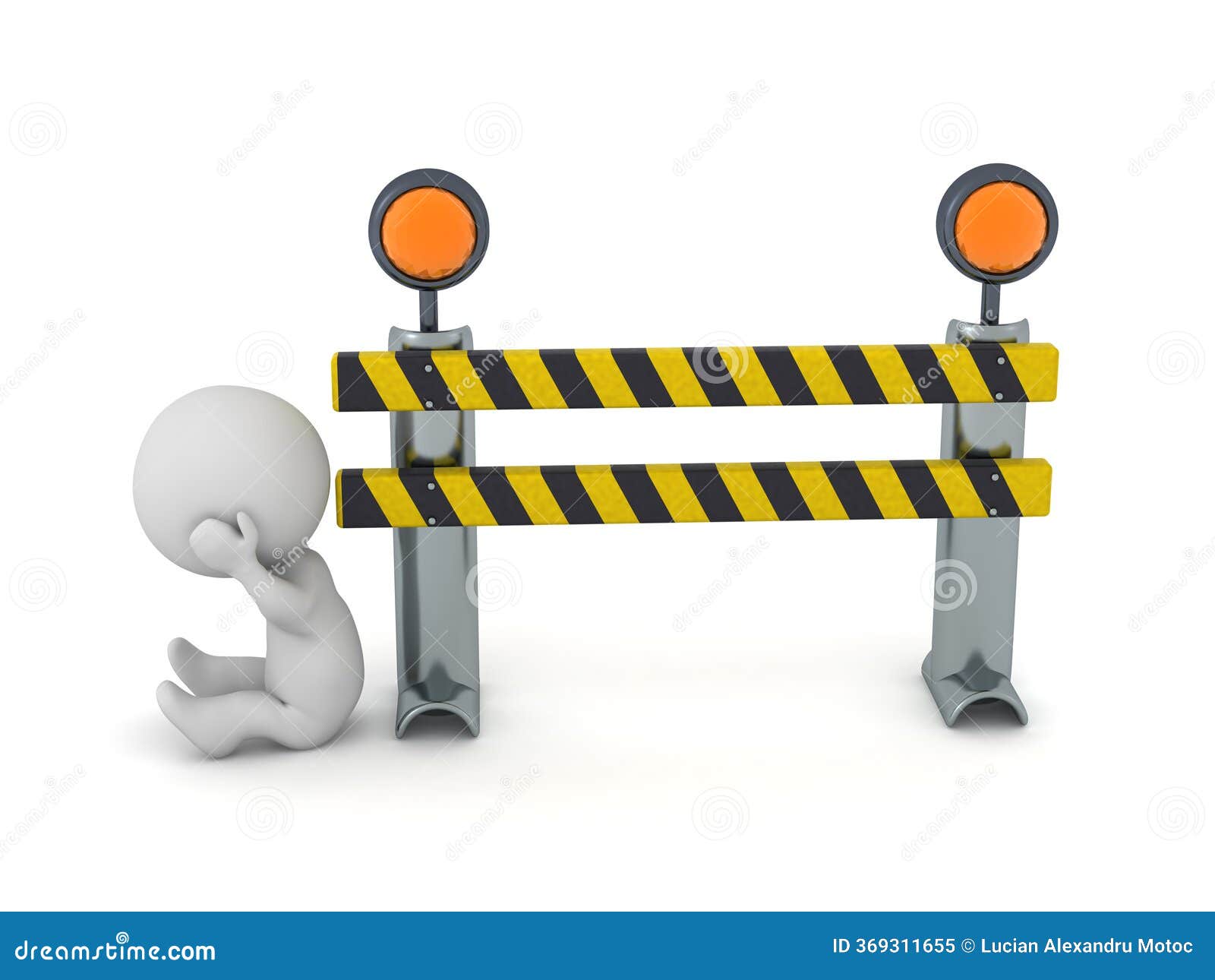 Roadblock Royalty-Free Stock Image | CartoonDealer.com #6146800