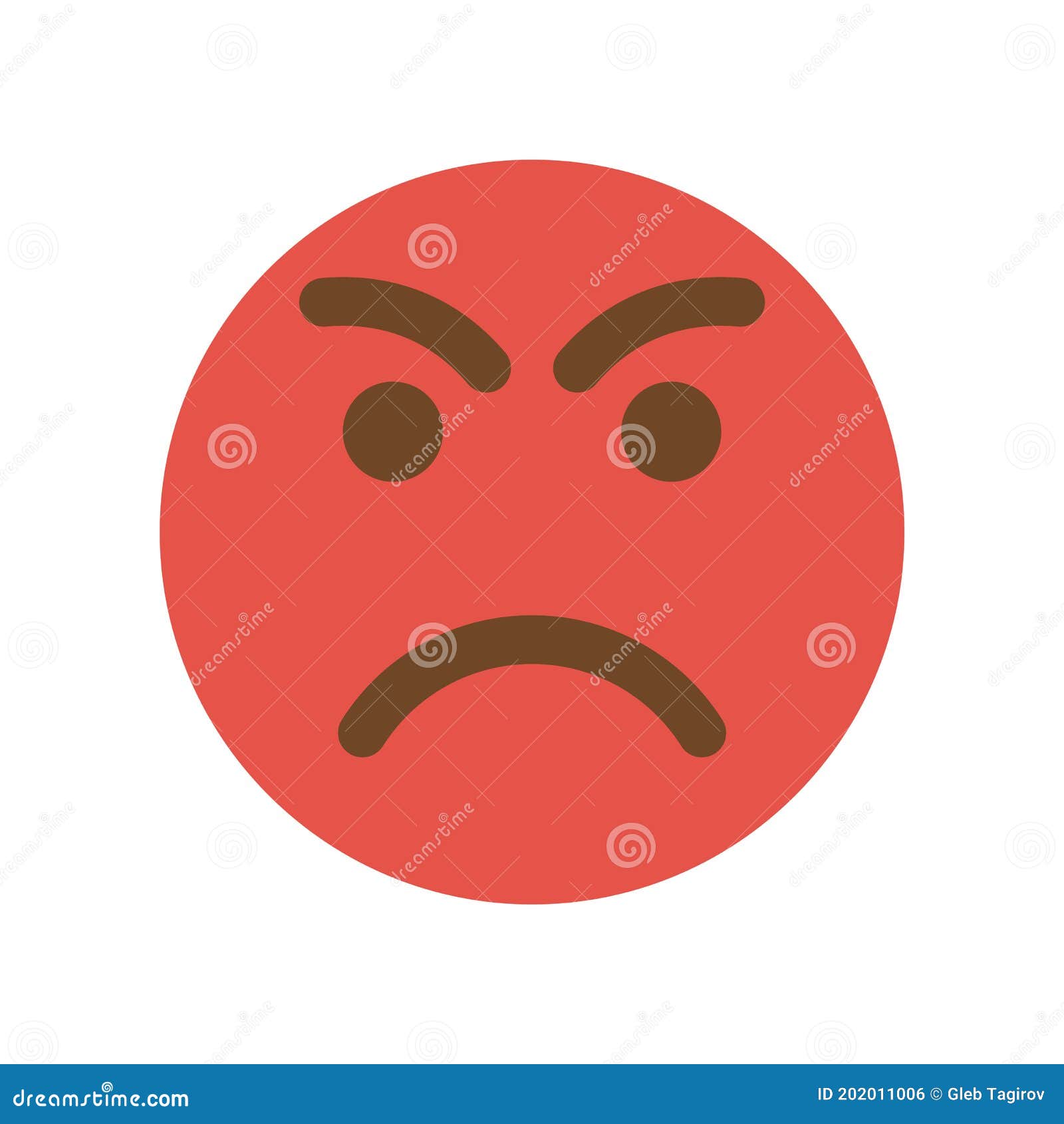 Upset Emoji Face. Emoticons Icon Stock Vector - Illustration of design ...