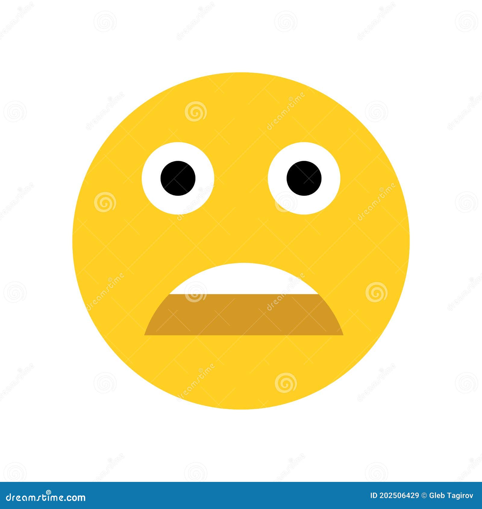 Upset Emoji Face. Emoticons Icon Stock Illustration - Illustration of ...