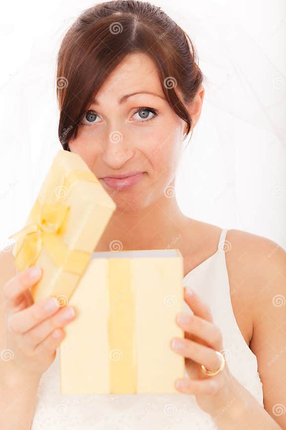 Upset gift stock photo. Image of december, female, angry - 17112094