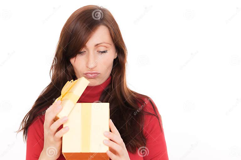 Upset gift stock photo. Image of portrait, adult, isolated - 17112098