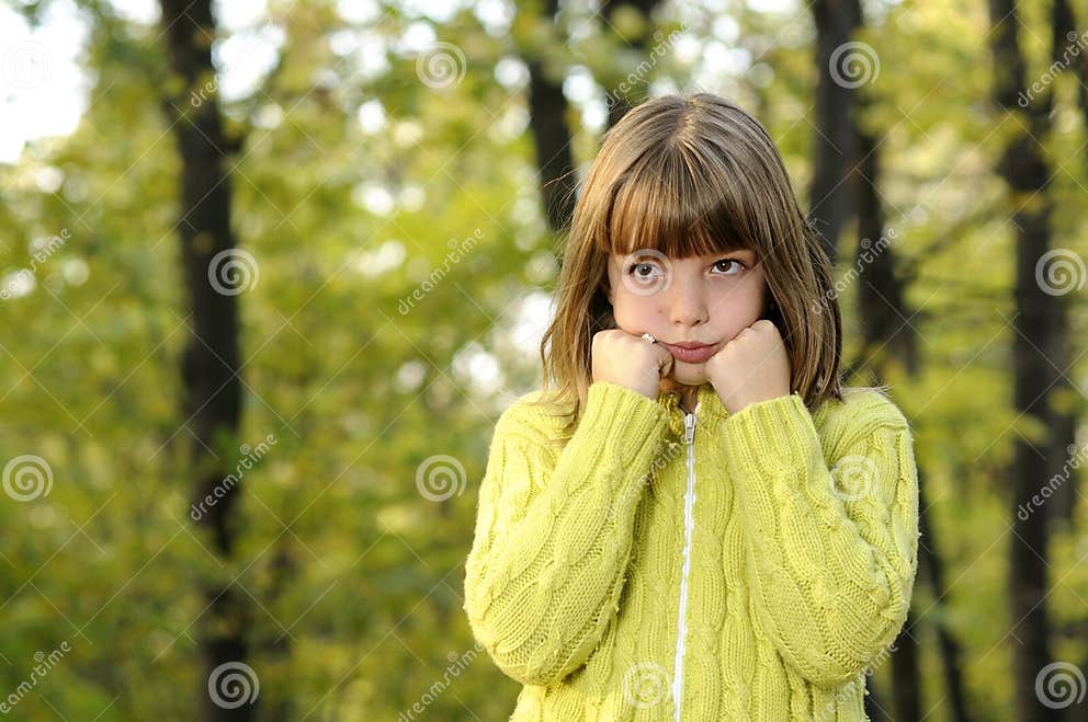 Upset girl stock photo. Image of nature, beauty, beautiful - 11521936