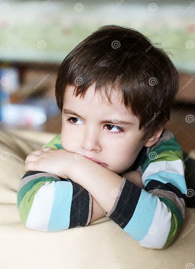 Upset kid stock photo. Image of attentive, child, gloomy - 18899972