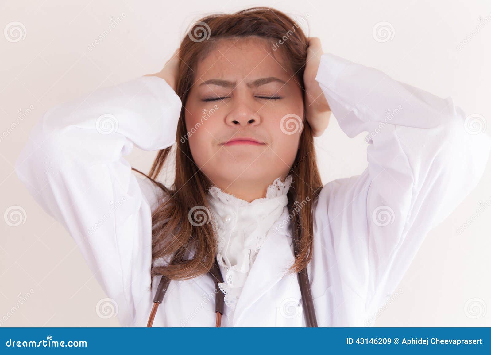 Upset lady doctor stock image. Image of ideas, expertise - 43146209
