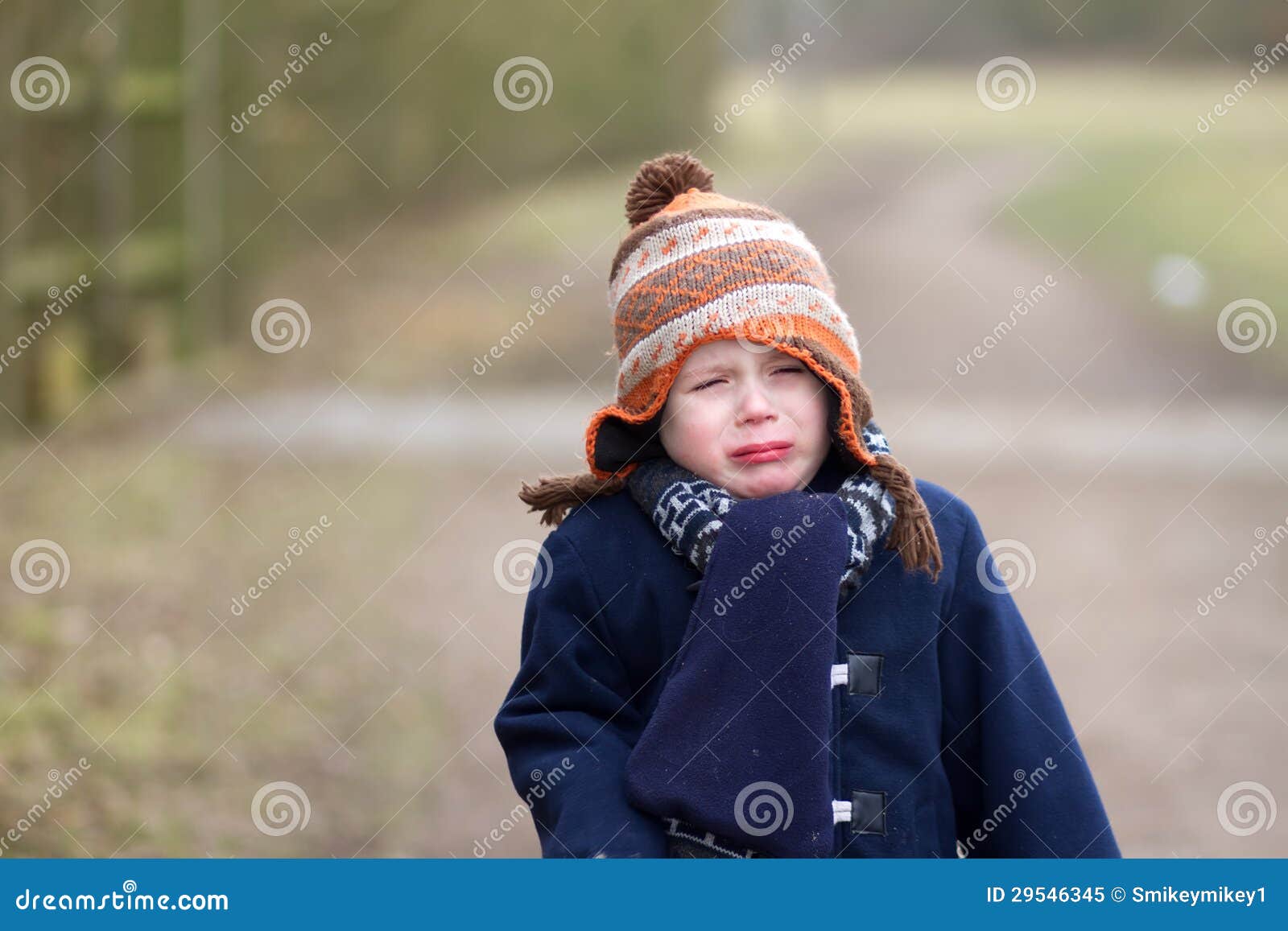 Upset Little Boy Crying Out Loud Stock Image - Image of innocence ...