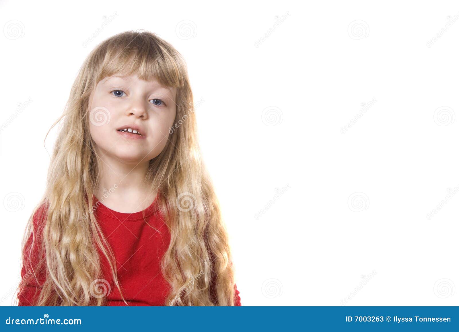 Upset Little Girl stock image. Image of white, blond, disappointed ...