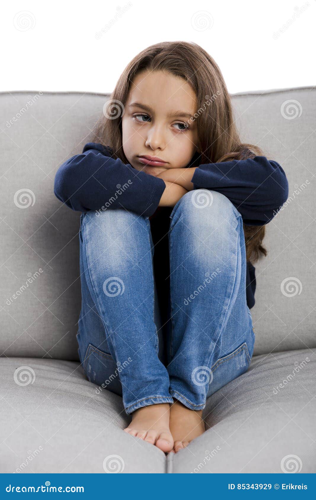 Upset little girl stock image. Image of sweet, unhappy - 85343929
