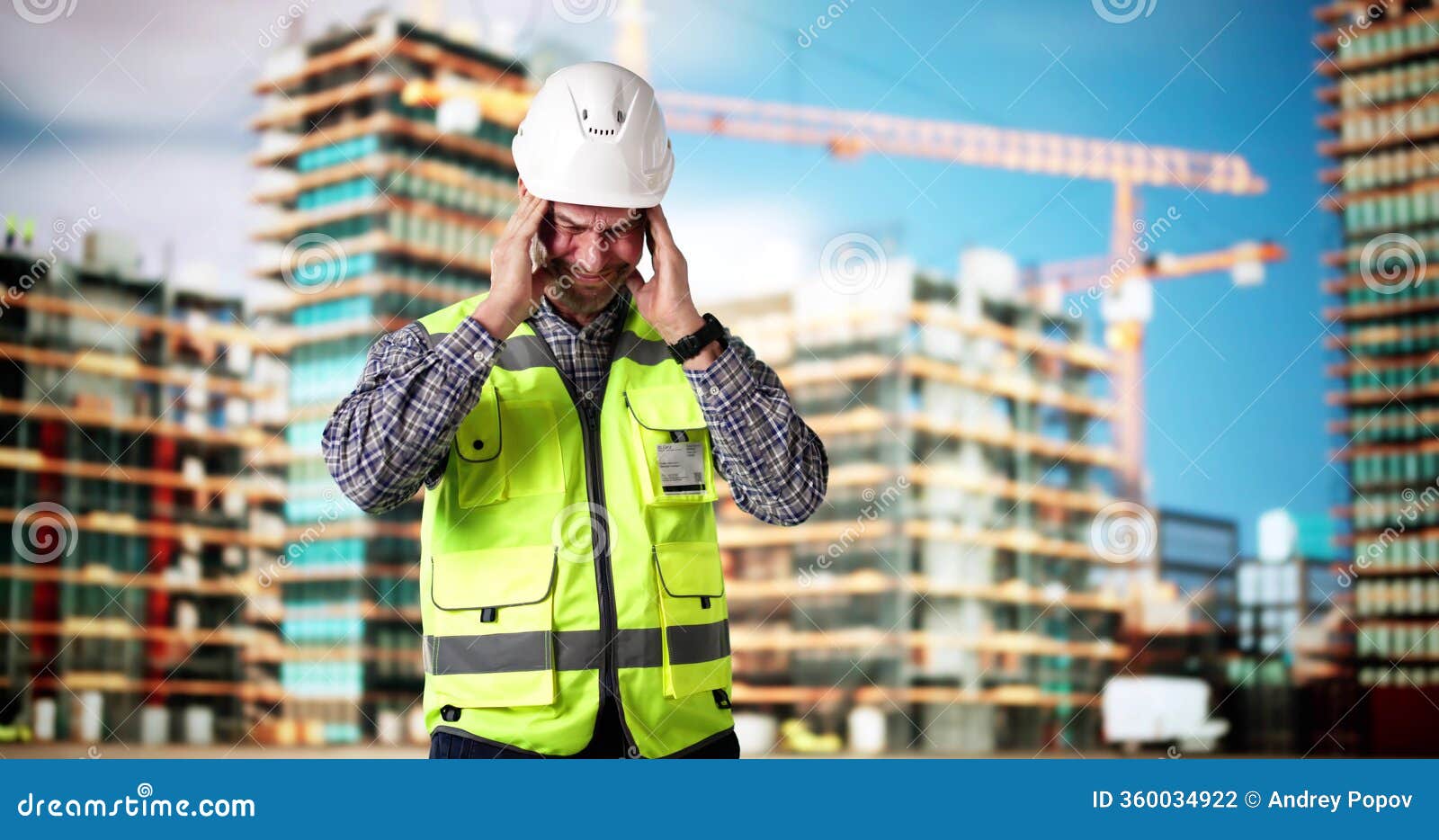 Upset Sad Construction Worker Royalty-Free Stock Image | CartoonDealer ...