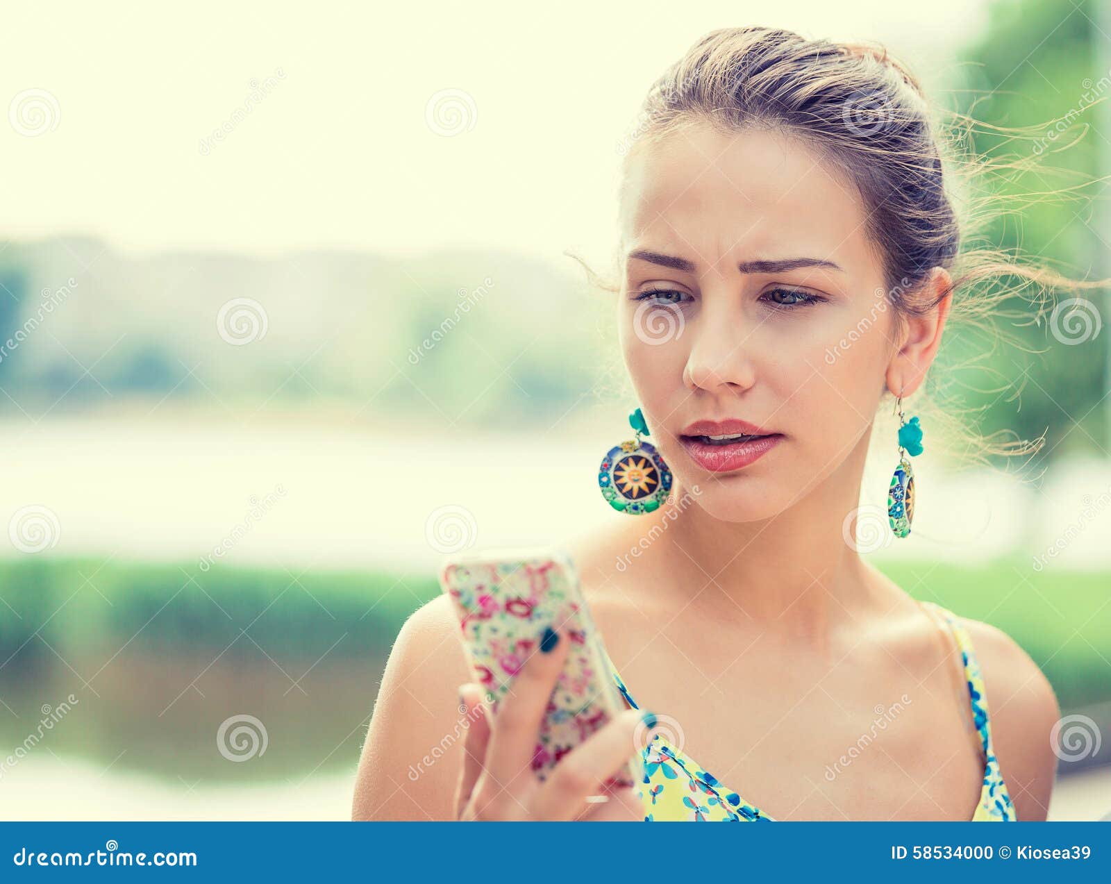 Upset Sad Woman Talking Texting on Phone Displeased Stock Photo - Image ... Upset Sad Woman Talking Texting on Phone Displeased Stock Photo - Image ...