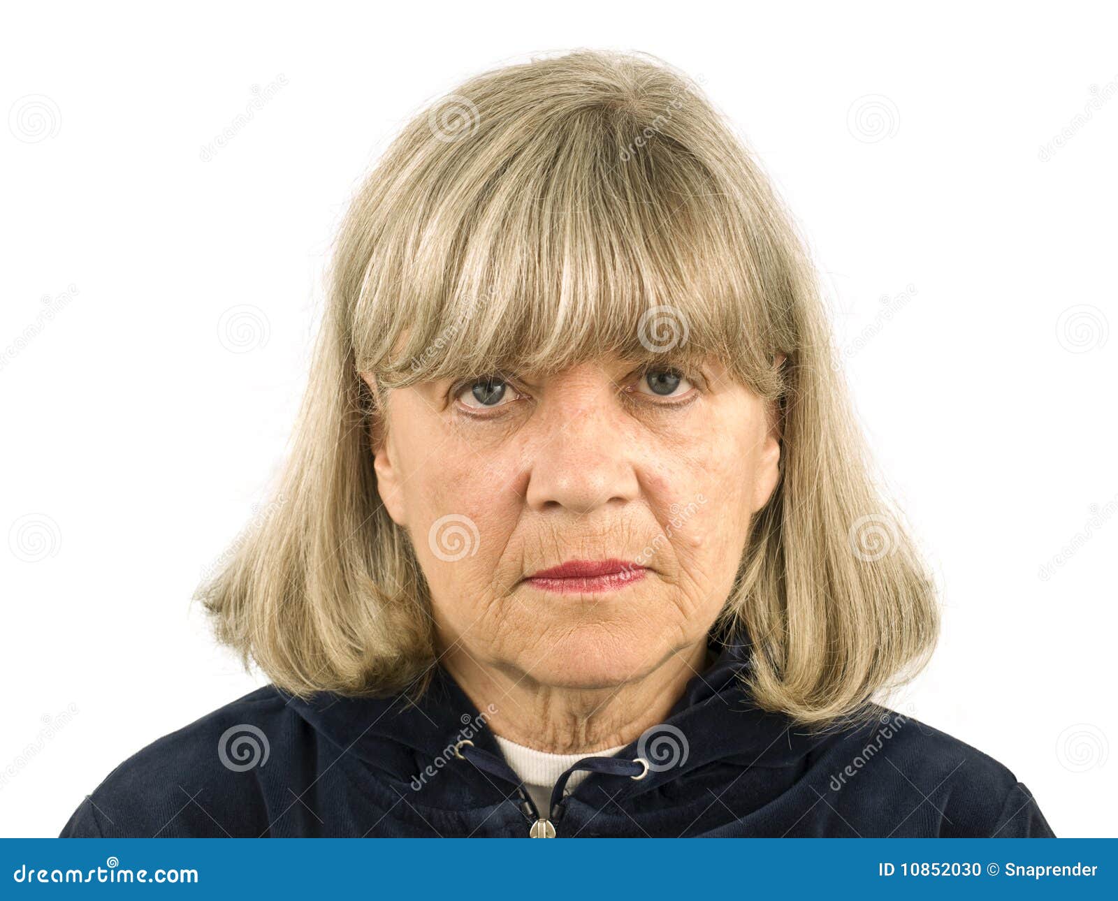 Upset Senior Woman stock photo. Image of white, older - 10852030