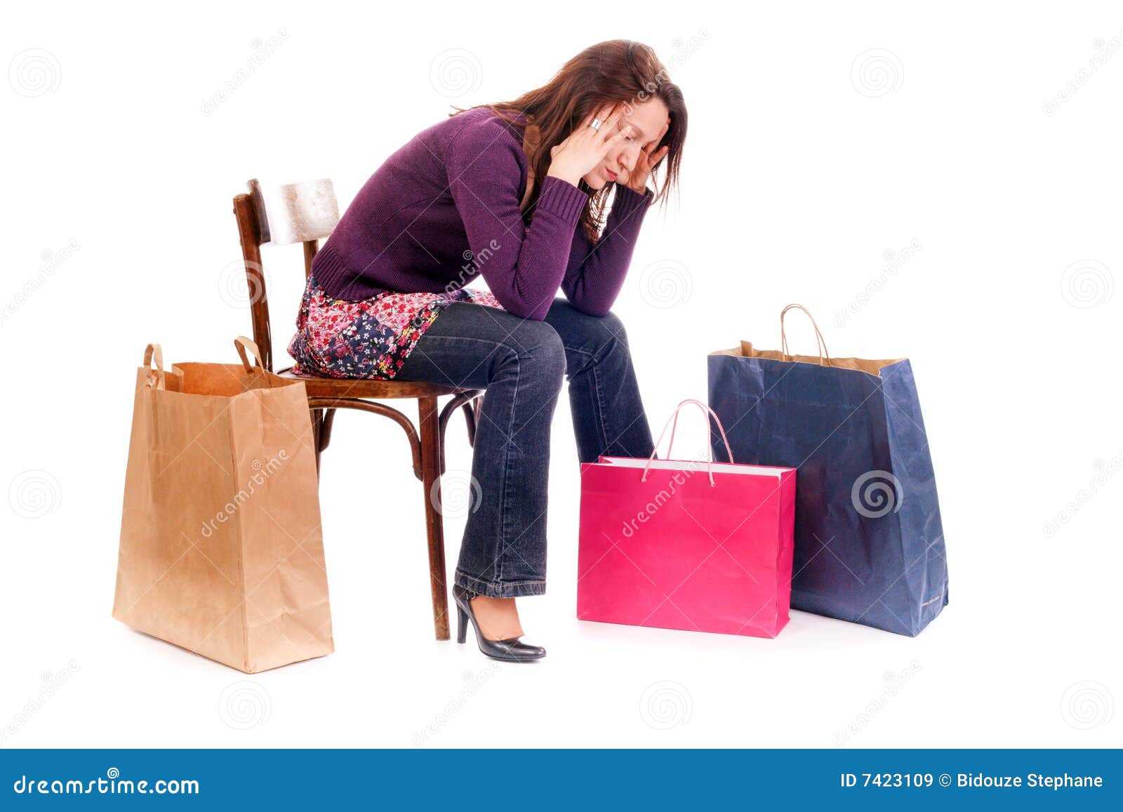 Upset shopping stock image. Image of adult, upset, woman - 7423109