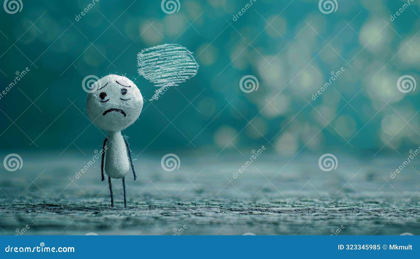 Upset Stick Figure on a Phone Call Stock Image - Image of text ...