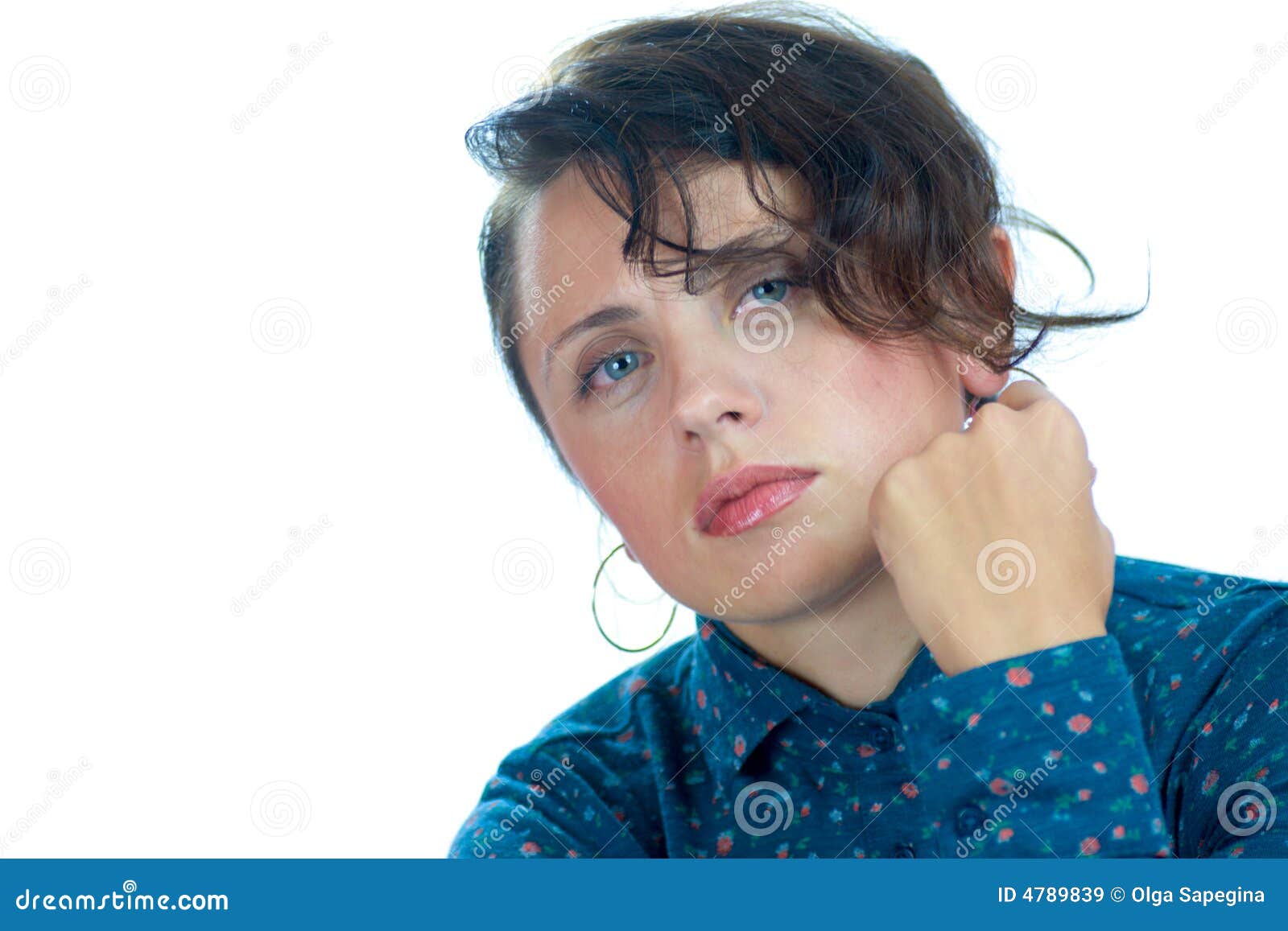 Upset woman stock image. Image of caucasian, person, elegance - 4789839