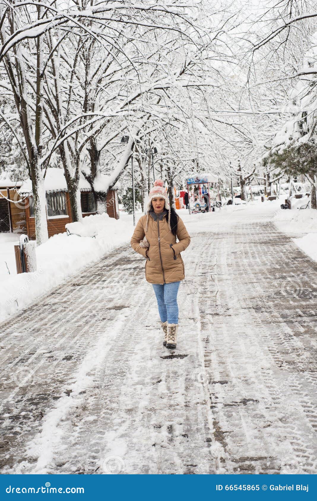 Upset Woman Walking in Park Stock Image - Image of caucasian, sadness ...