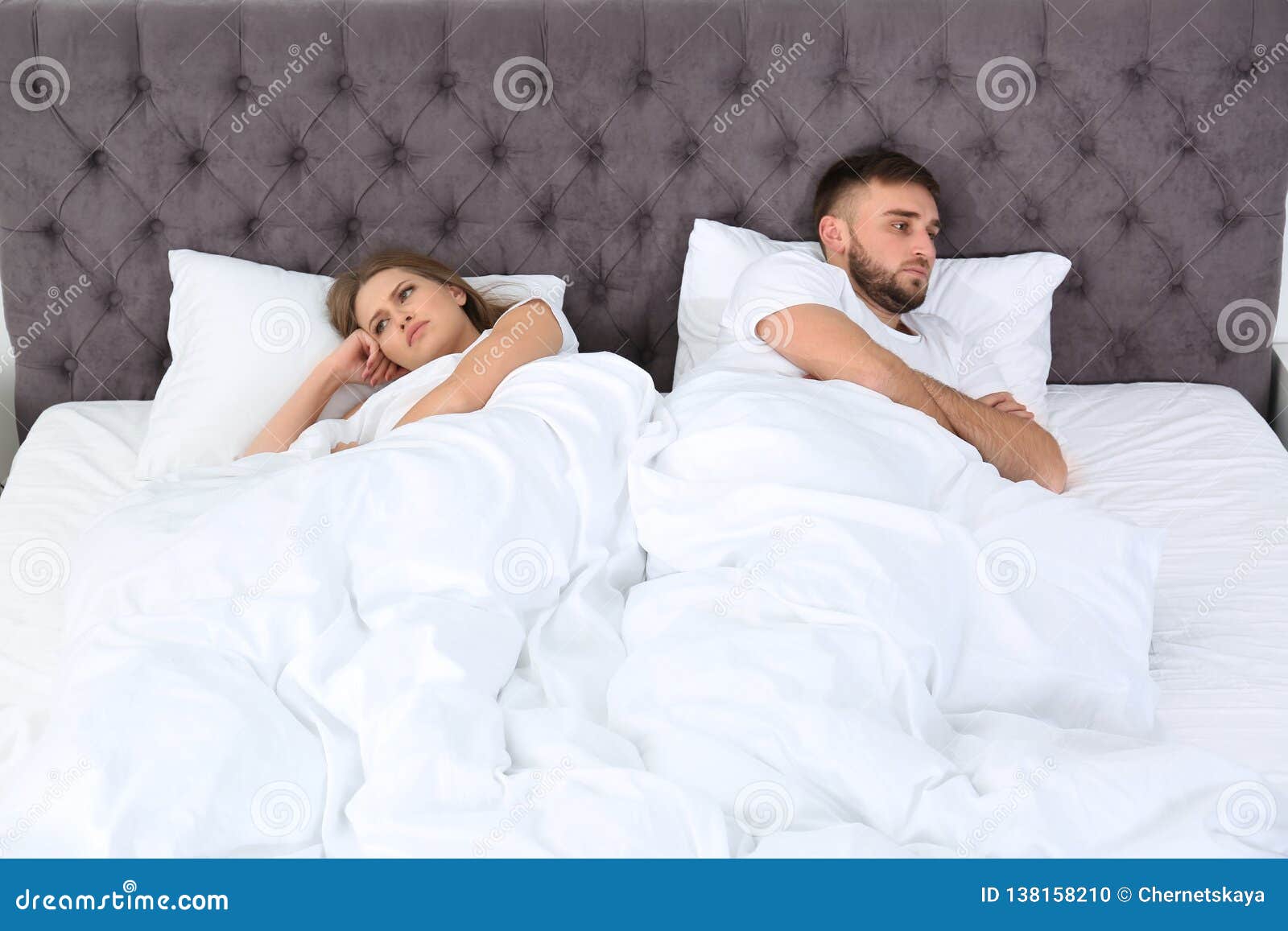 Upset Young Couple with Relationship Problems Stock Photo - Image of ...