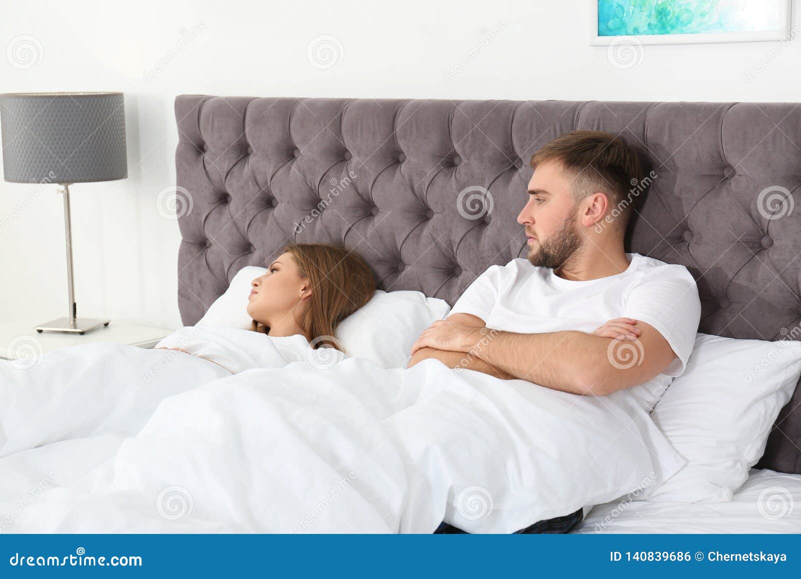 Upset Young Couple with Relationship Problems Stock Photo - Image of ...