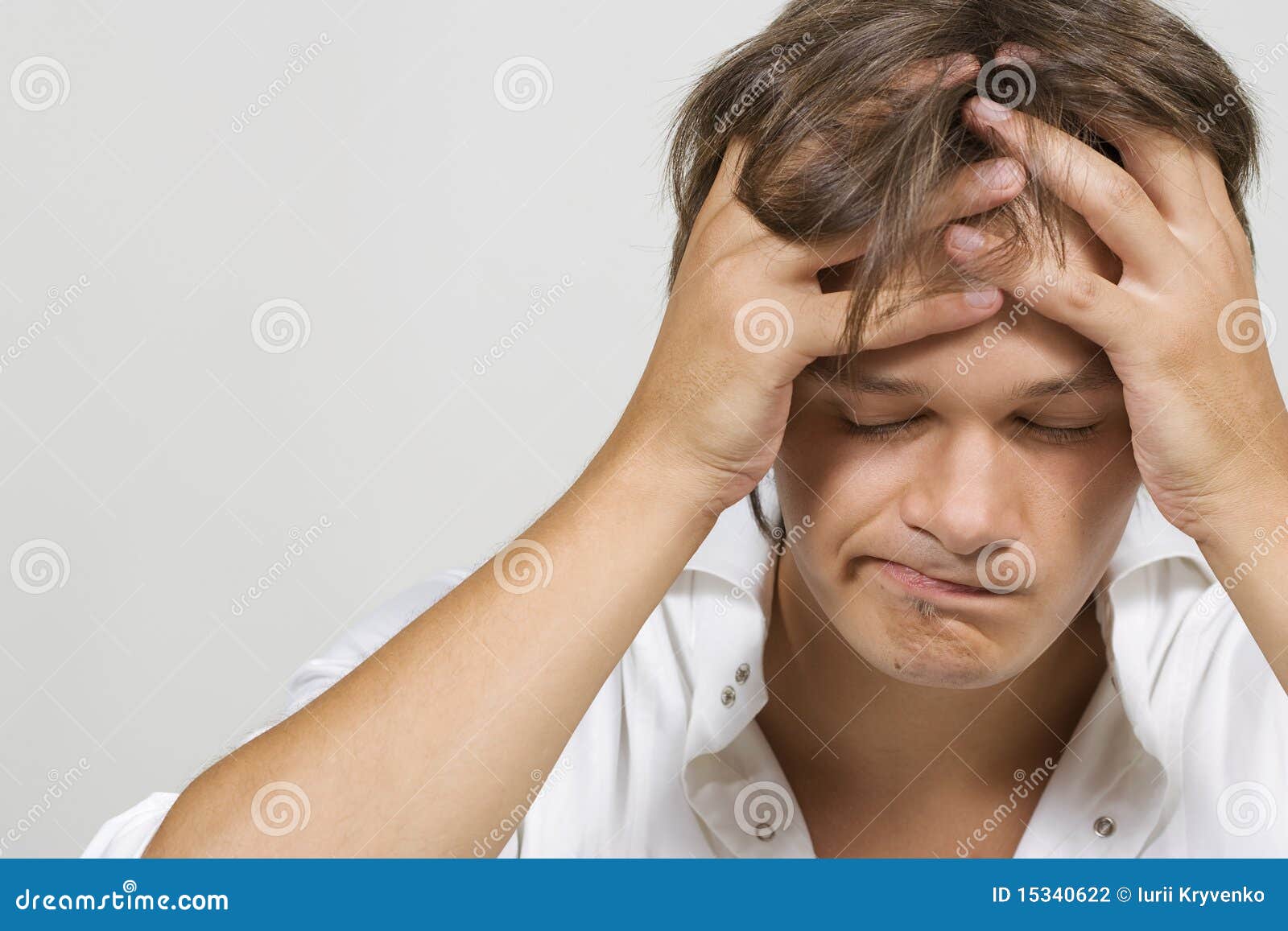 Upset young man stock photo. Image of handsome, adult - 15340622