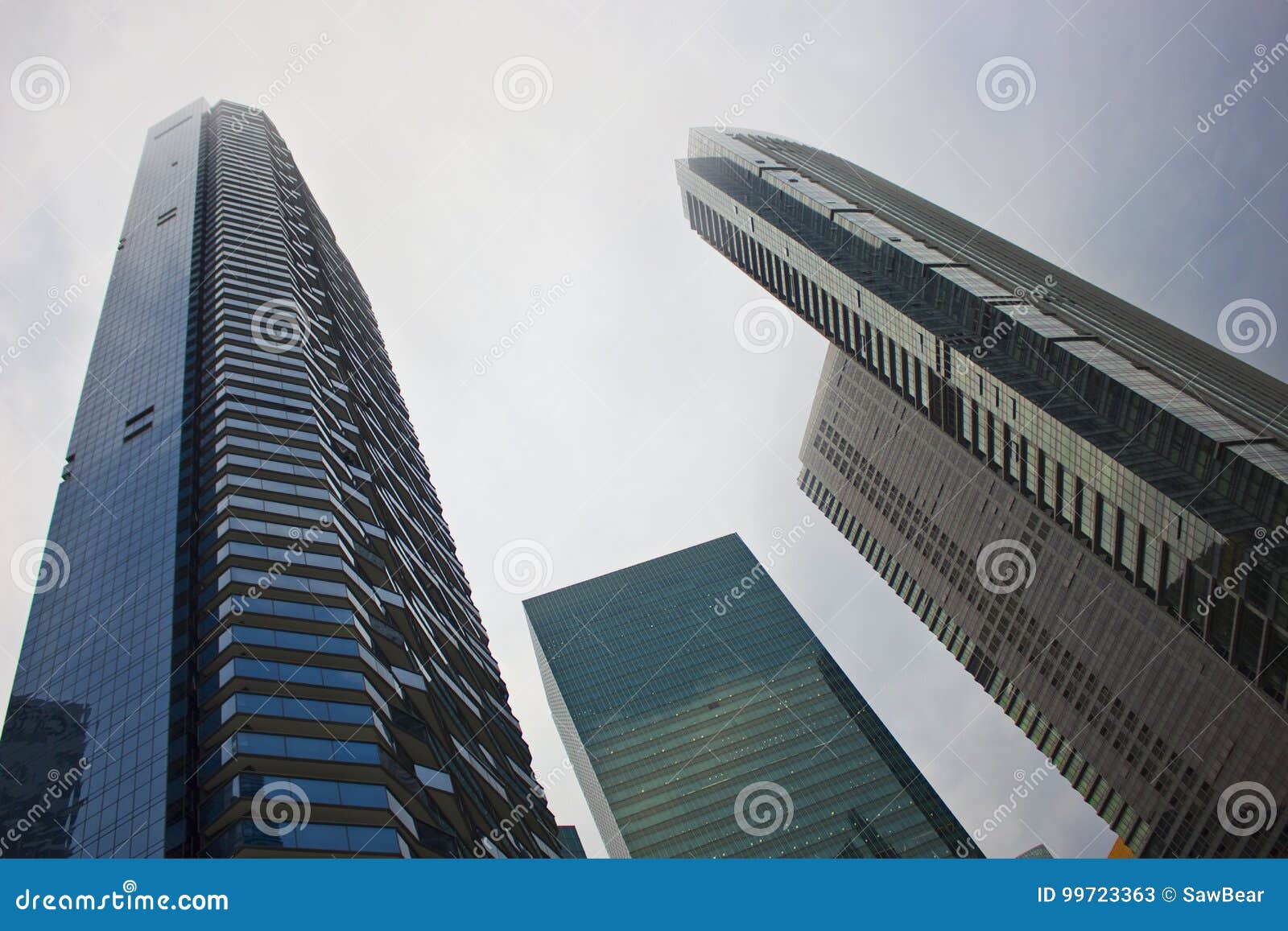 Three Skyscrapers stock image. Image of place, scenery - 99723363