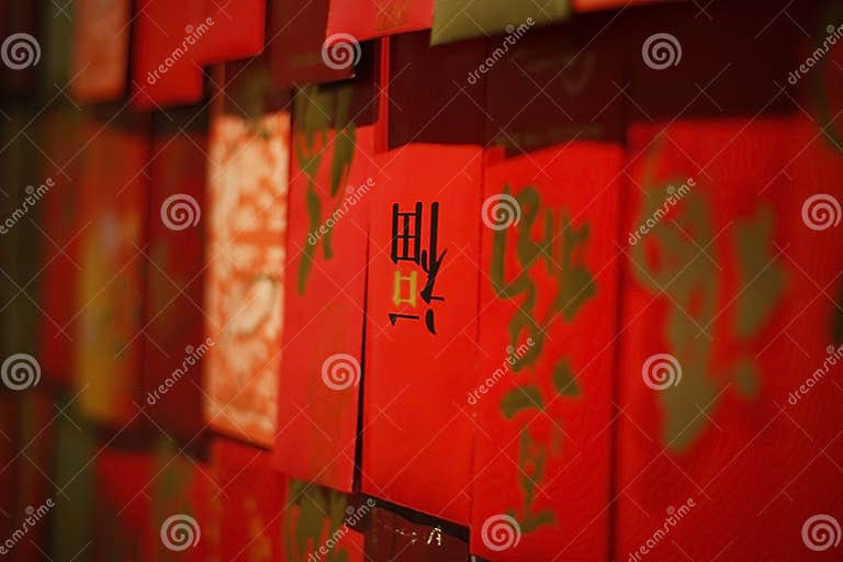 Upside Down Chinese Fu (luck) Character Stock Image - Image of luck ...