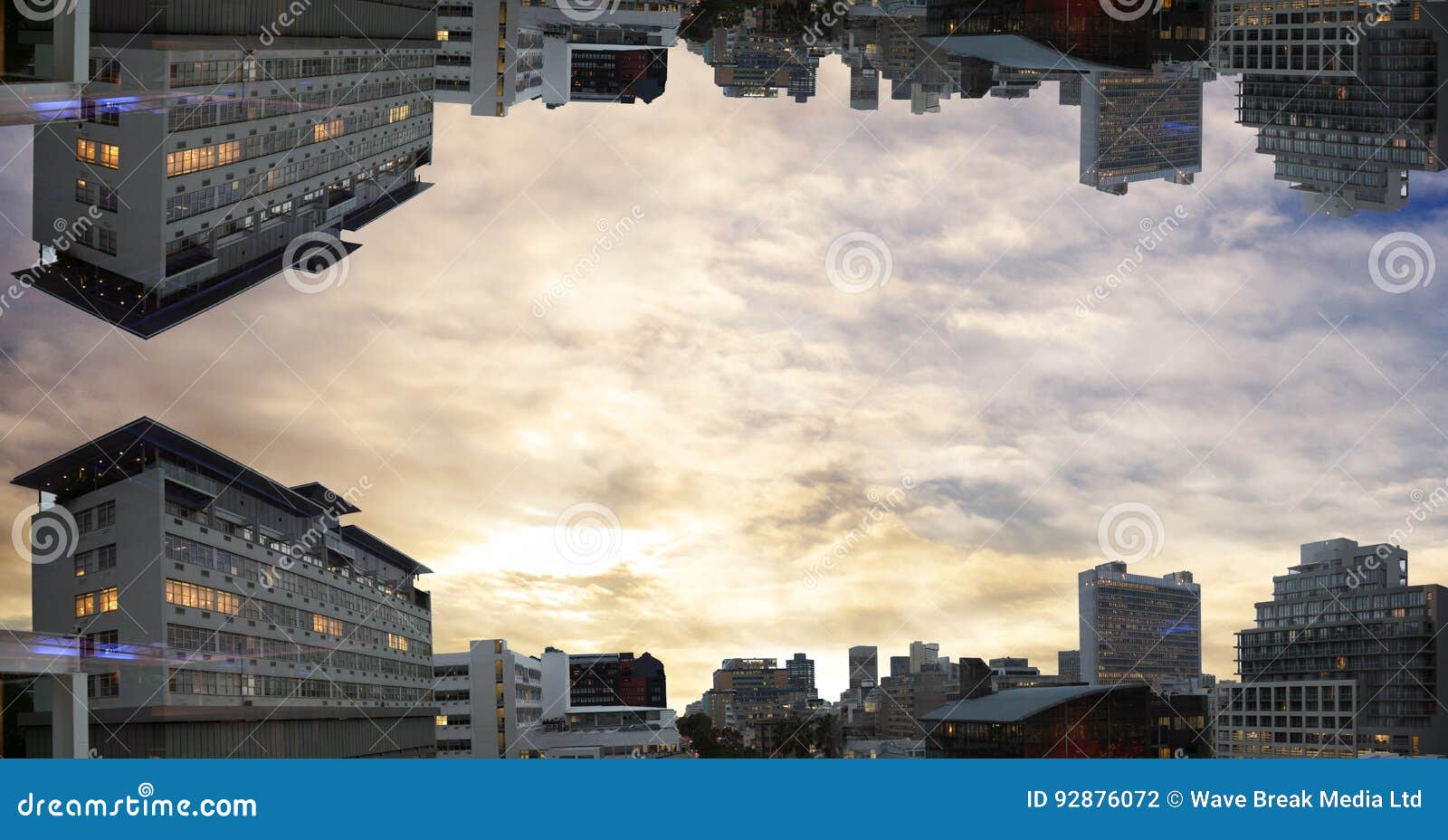 Upside down city 3 stock photo. Image of beauty, structure - 92876072