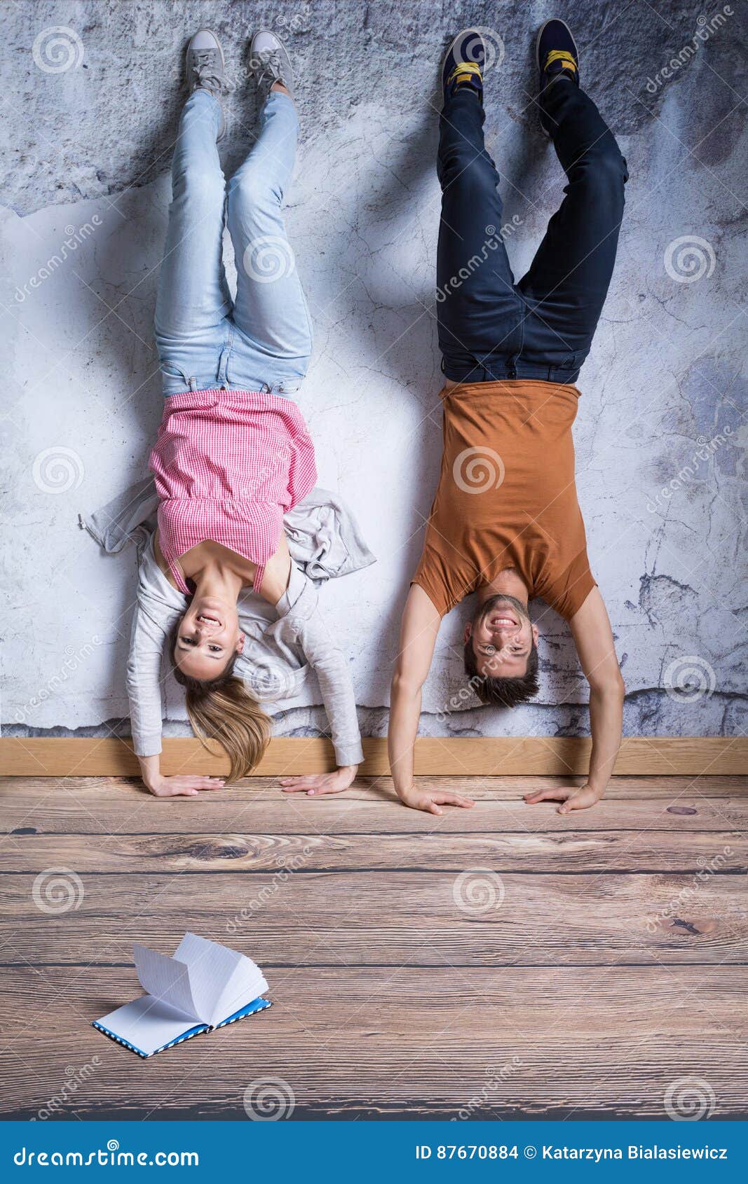 Upside down couple in love stock photo. Image of relationship - 87670884