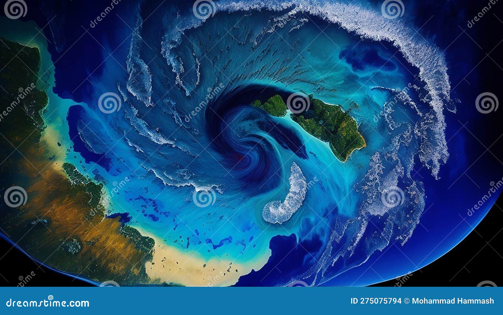 Upside-Down Earth: A Captivating View From Space, Made With Generative ...