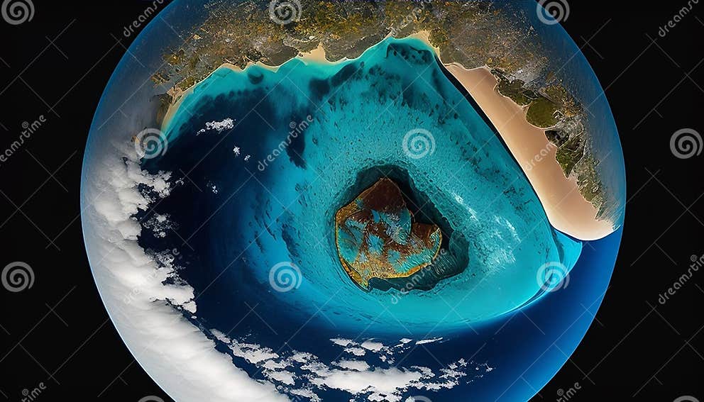 Upside-Down Earth: a Captivating View from Space, Made with Generative ...