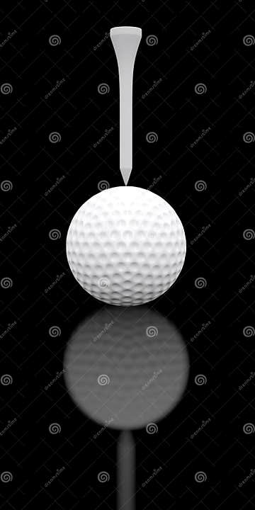 Upside Down Golf Ball stock illustration. Illustration of round - 17219546