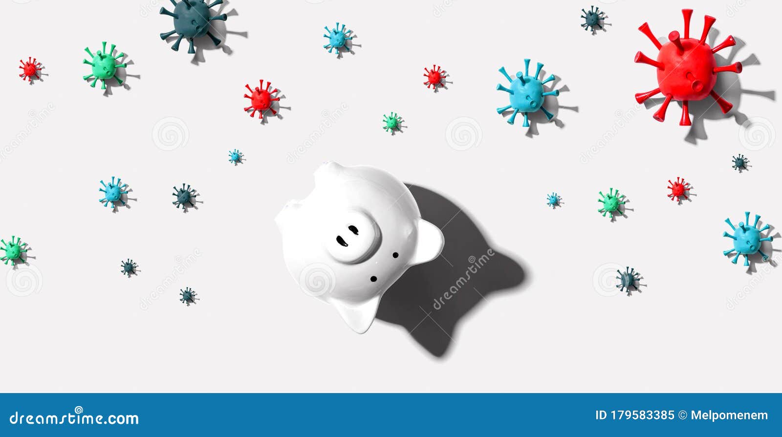 Upside Down Piggy Bank with Epidemic Influenza and Covid-19 Concept ... Upside Down Piggy Bank with Epidemic Influenza and Covid-19 Concept ...