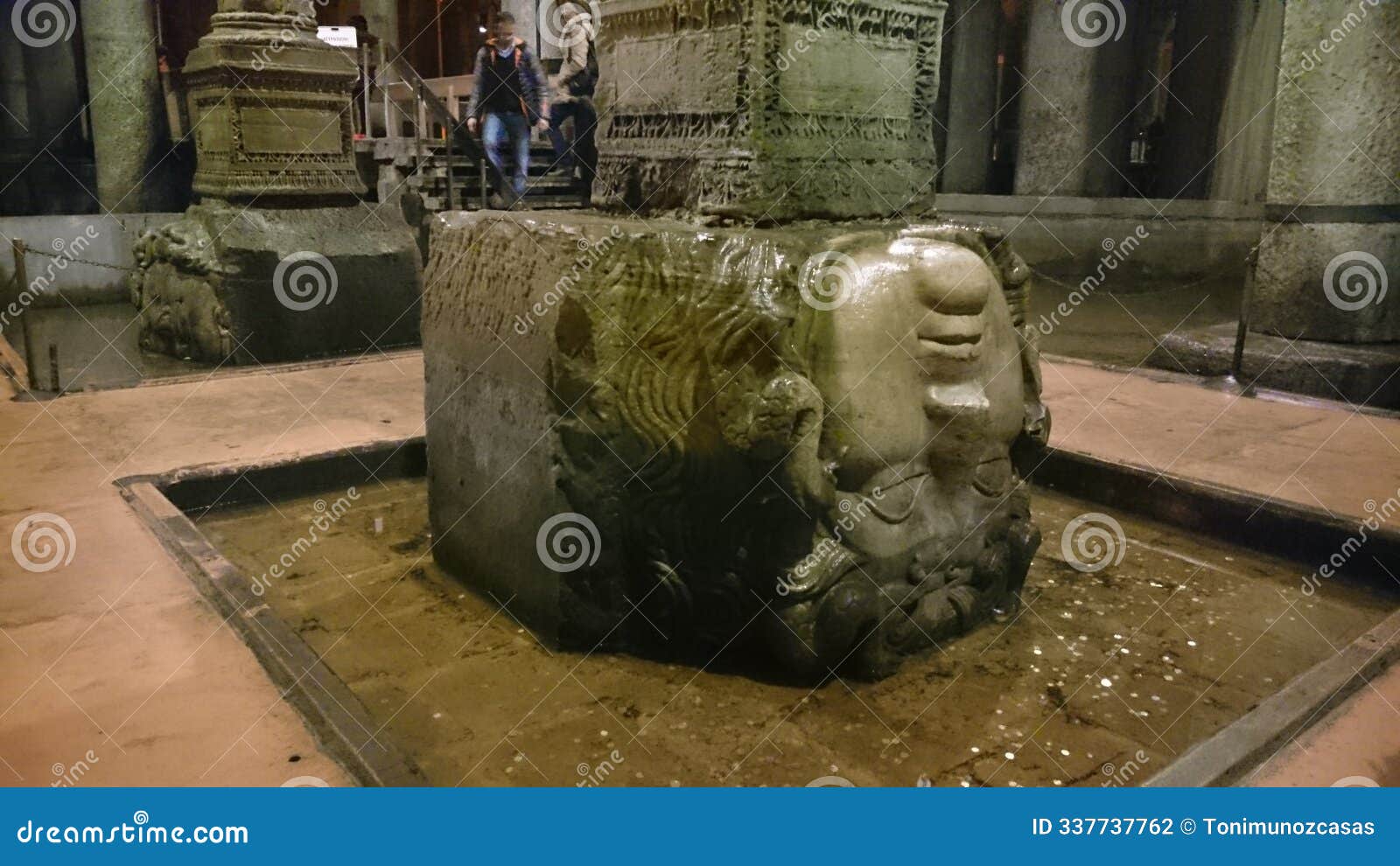 The Upside Down Stone Medusa Head Editorial Photography - Image of ...