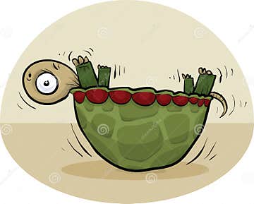 Upside Down Turtle stock illustration. Illustration of animal - 41986332