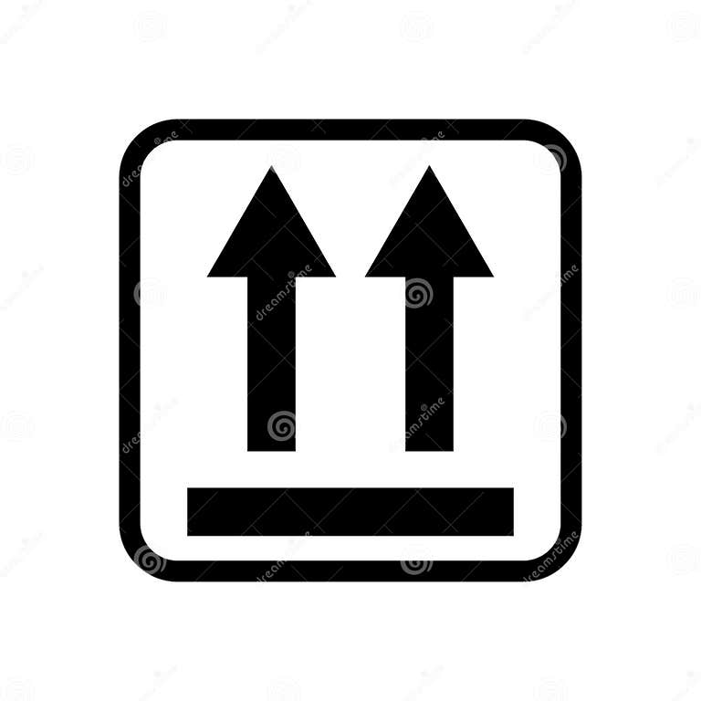 Upside. Vector Illustration of Top Symbol on Pack. Perfect for Code on ...