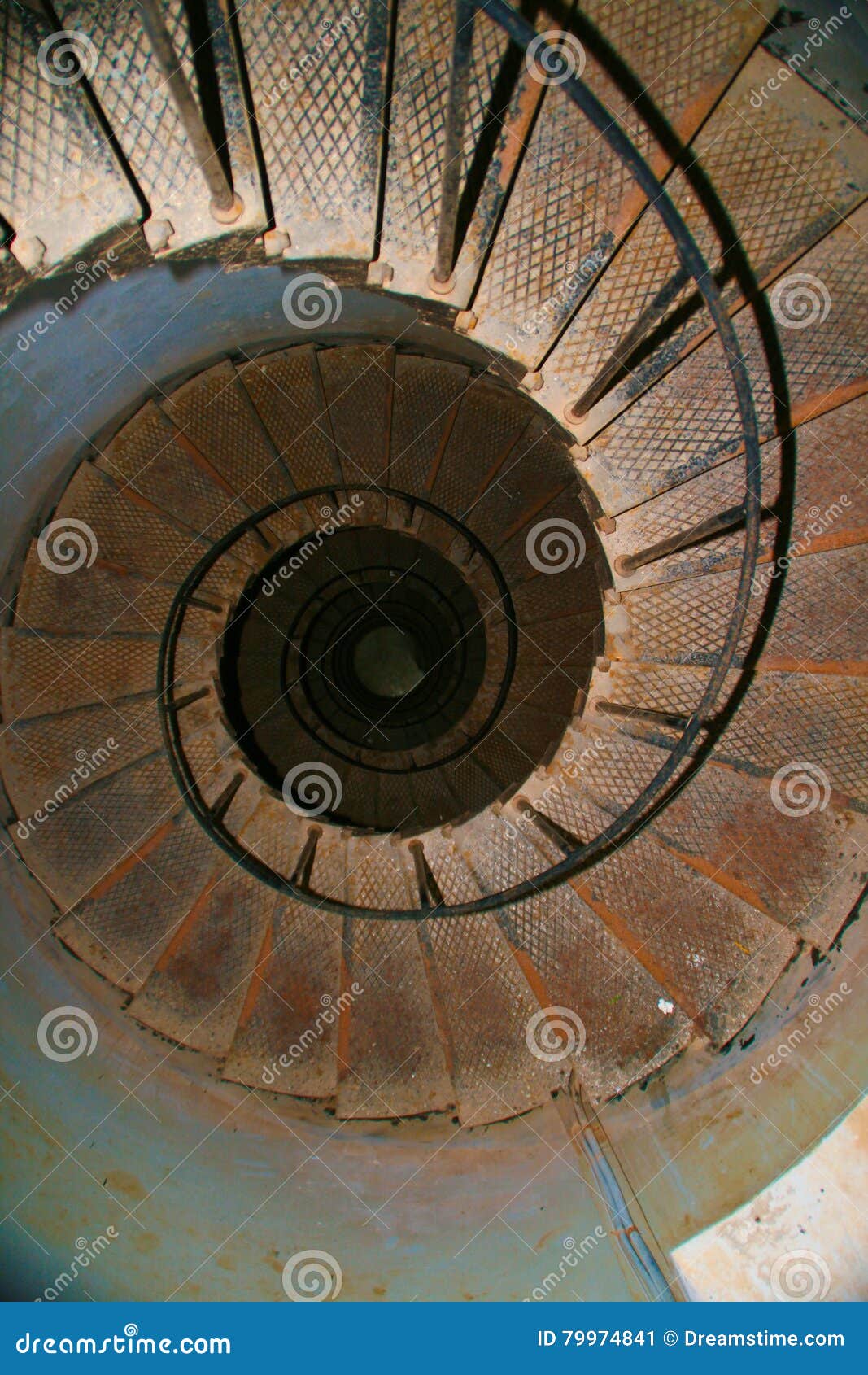Upside View of a Spiral Staircase Stock Image - Image of shape, france ...