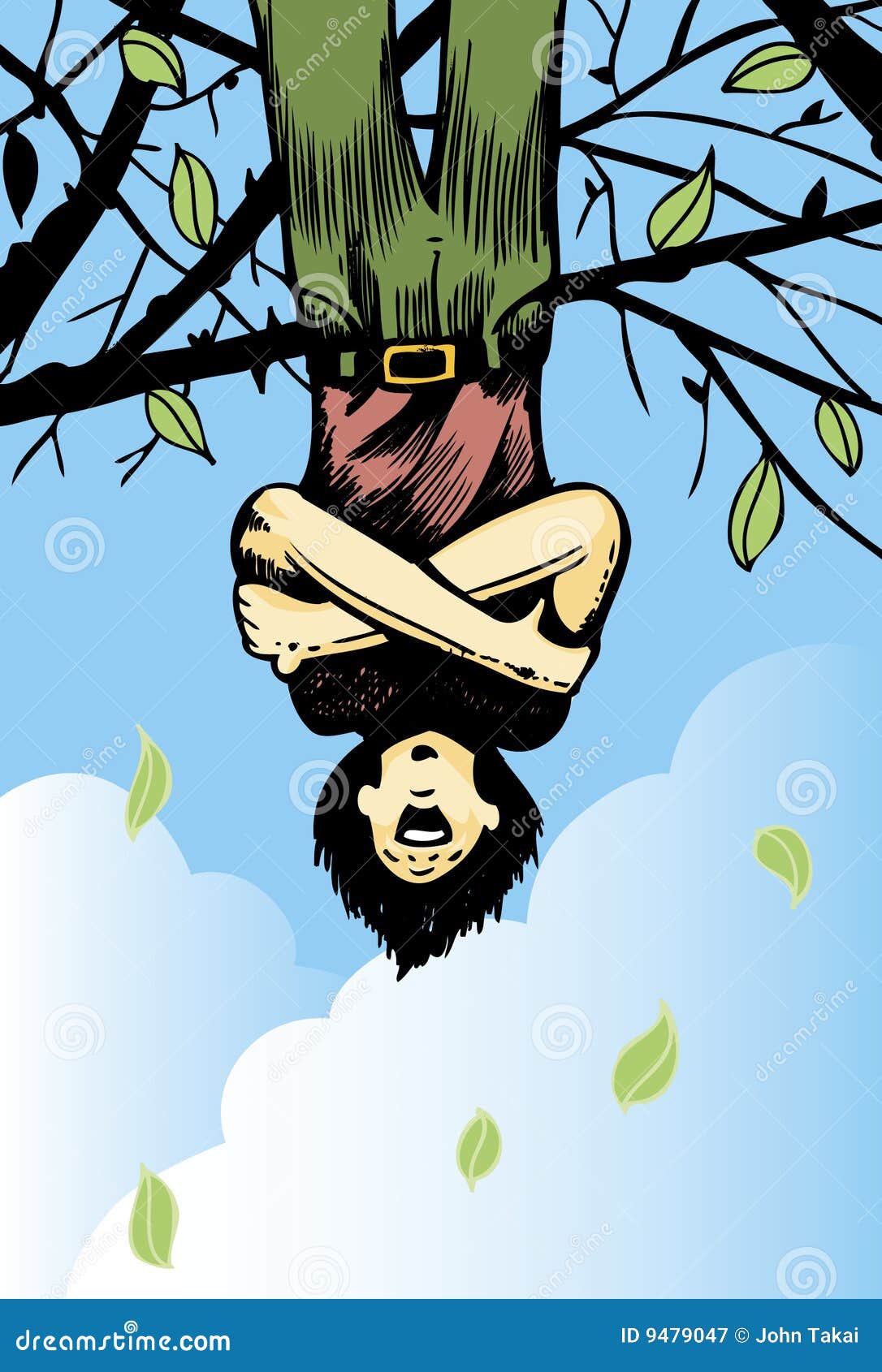 Upsidedown tree lover stock vector. Illustration of climbing - 9479047 Upsidedown tree lover stock vector. Illustration of climbing - 9479047