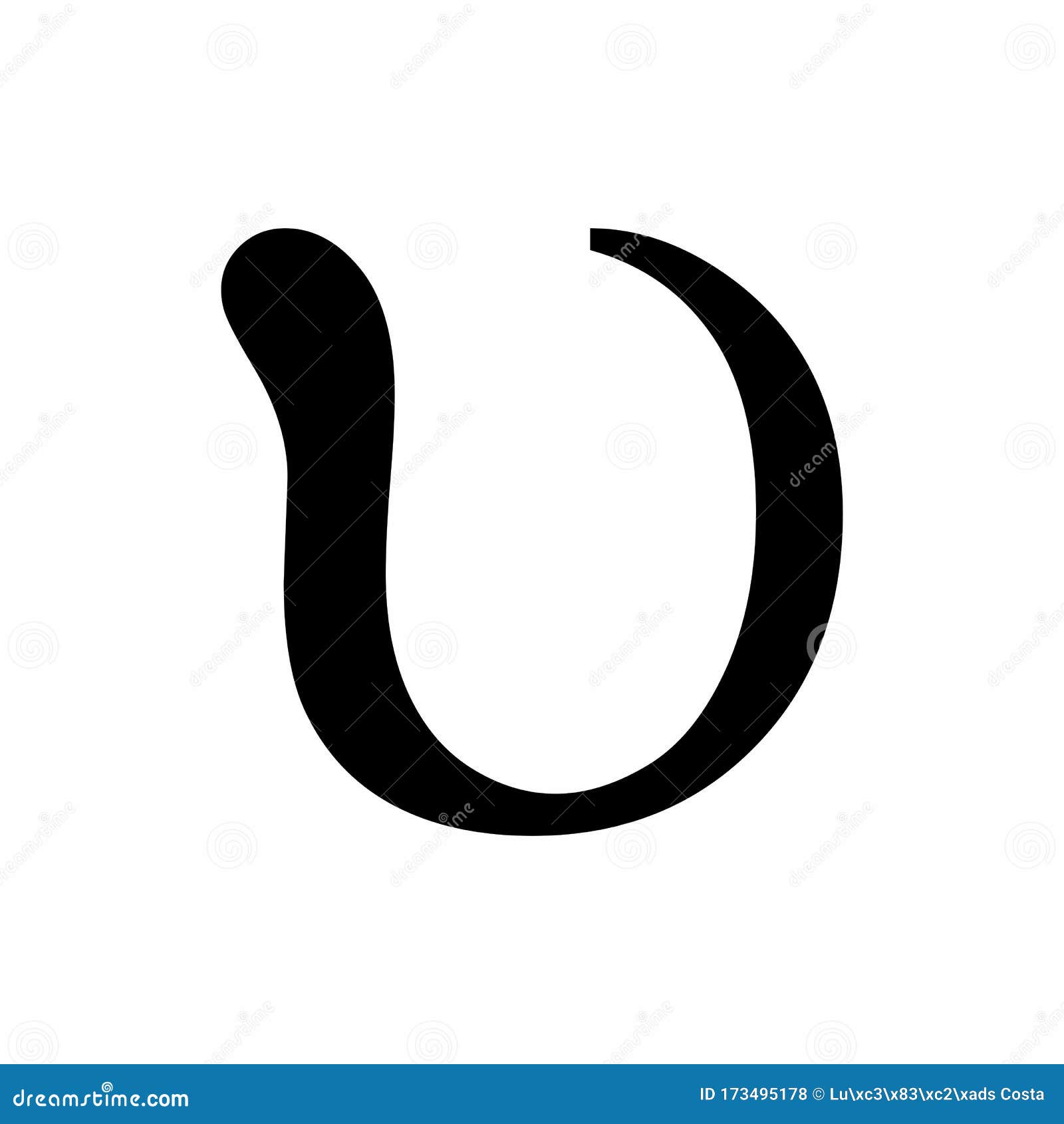 Upsilon, The Letter Of A Greek Alphabet. Greek Numerals, Mathematical ...
