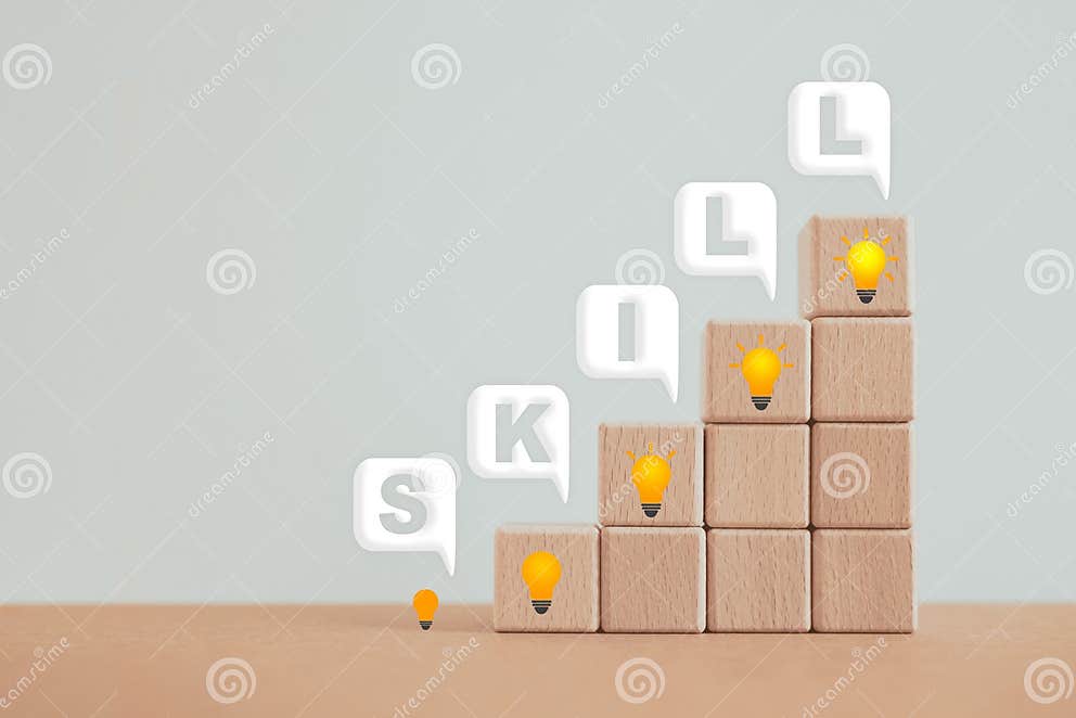 Upskill and Personal Development Concept. Skill Training, Education ...