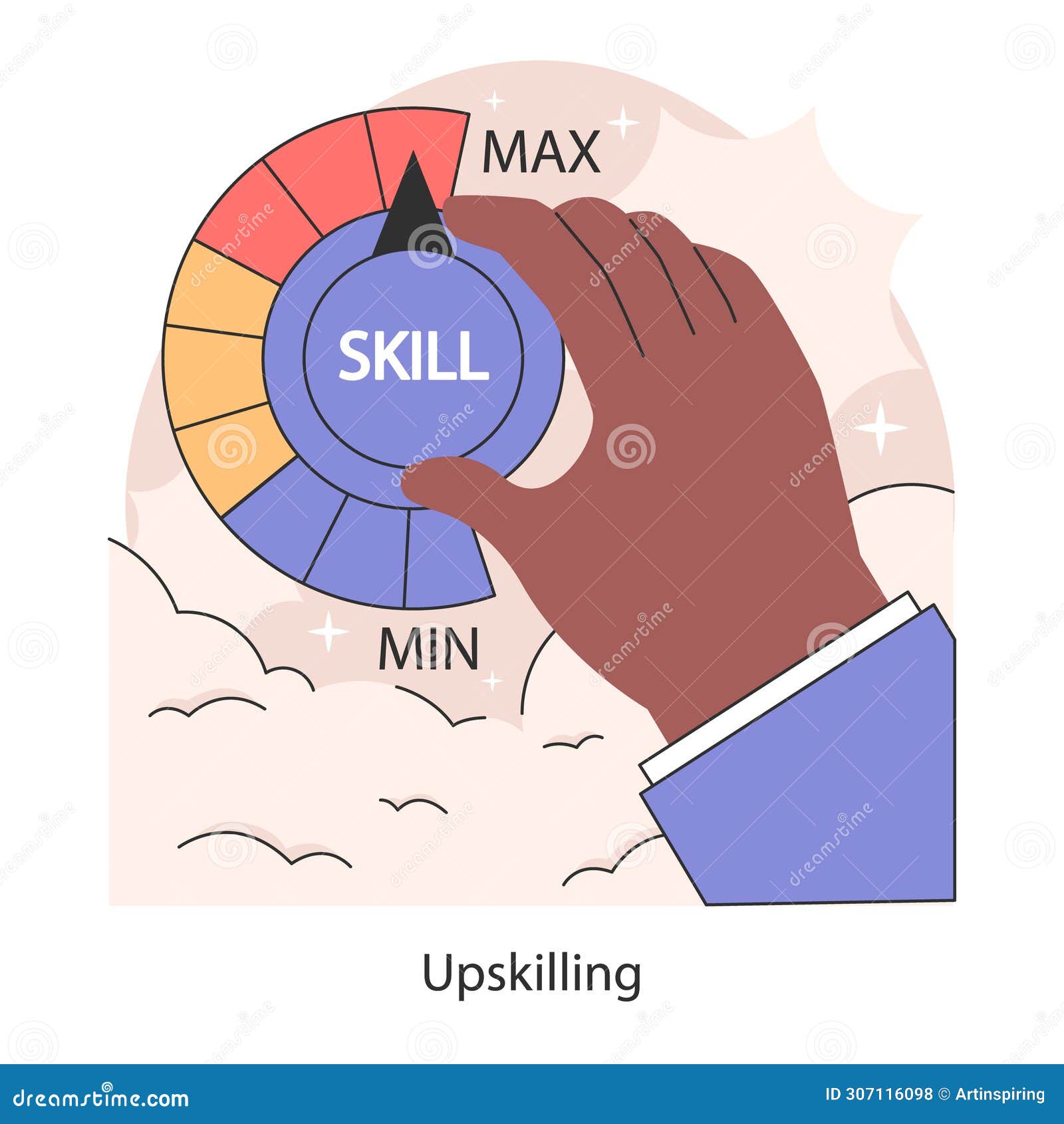 Upskilling. Hands-on Enhancement of Abilities and Expertise Stock ...