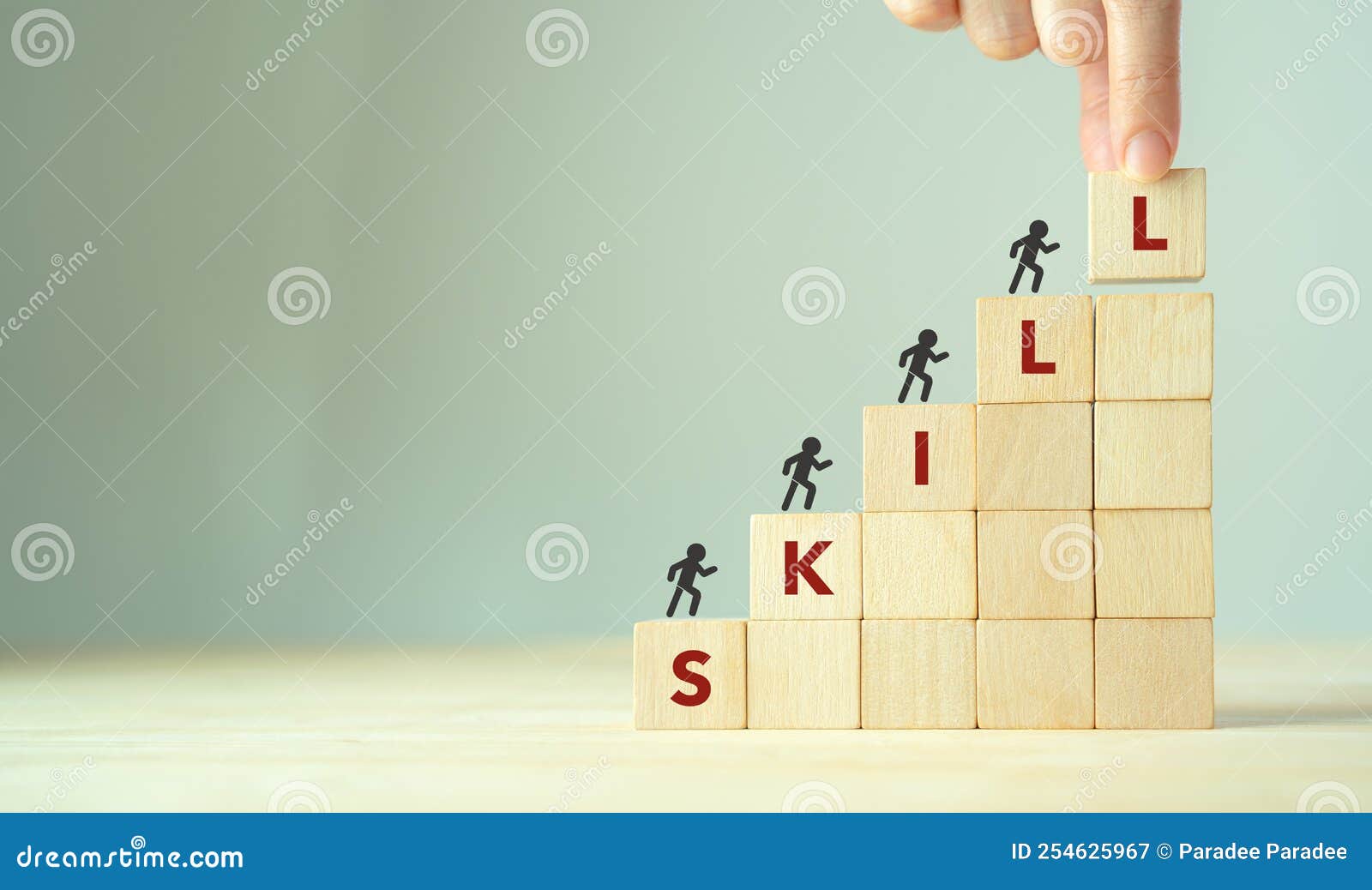 Upskilling and Personal Development Concept. Stock Image - Image of ...