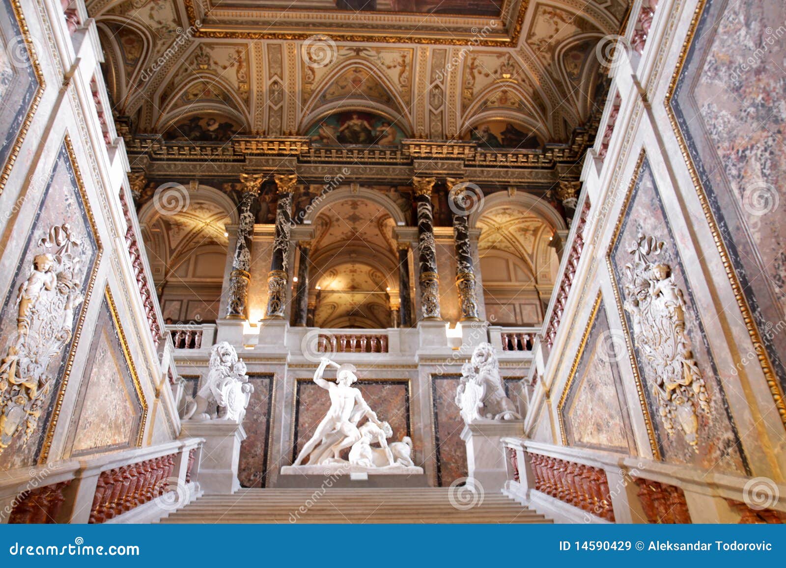 Upstair In A Kunsthistorisches Museum, Vienna Editorial Photo ...