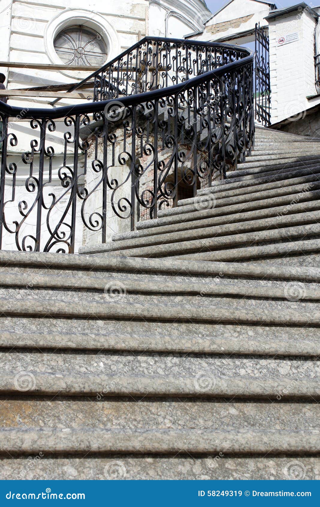 Upstairs stock image. Image of railing, upstairs, stage - 58249319