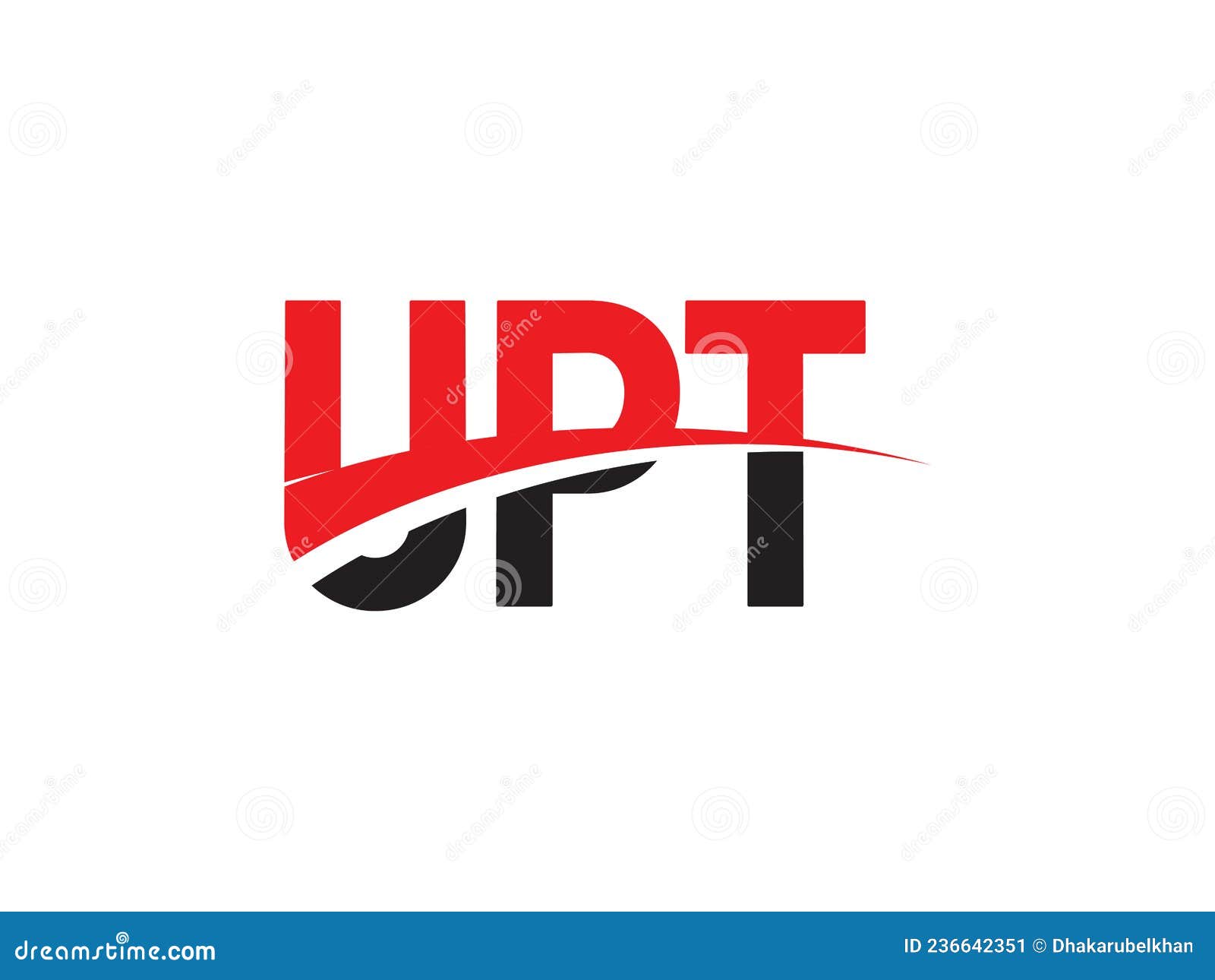 UPT Letter Initial Logo Design Vector Illustration Stock Vector ...