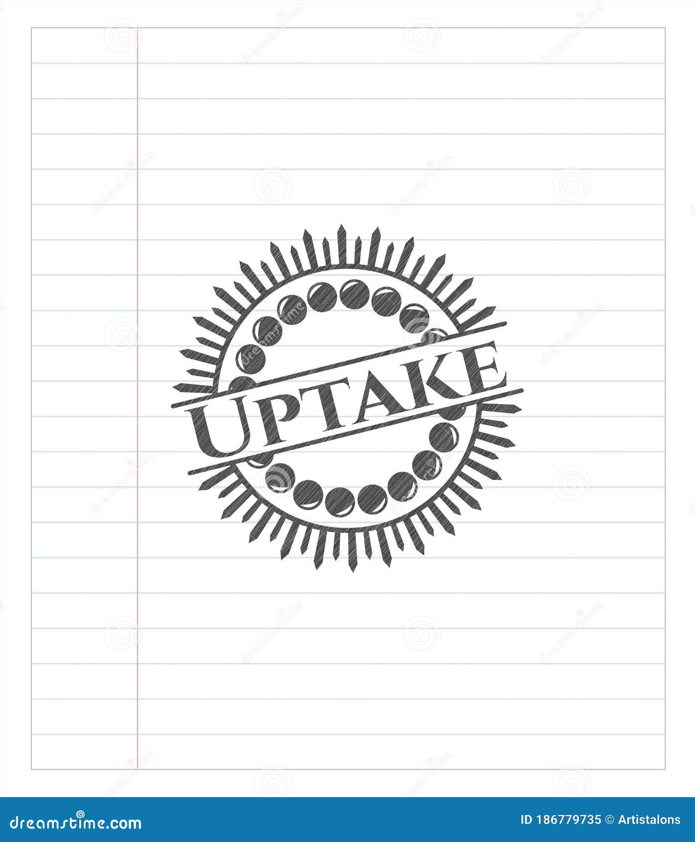Uptake Pencil Emblem. Vector Illustration Stock Vector - Illustration ...