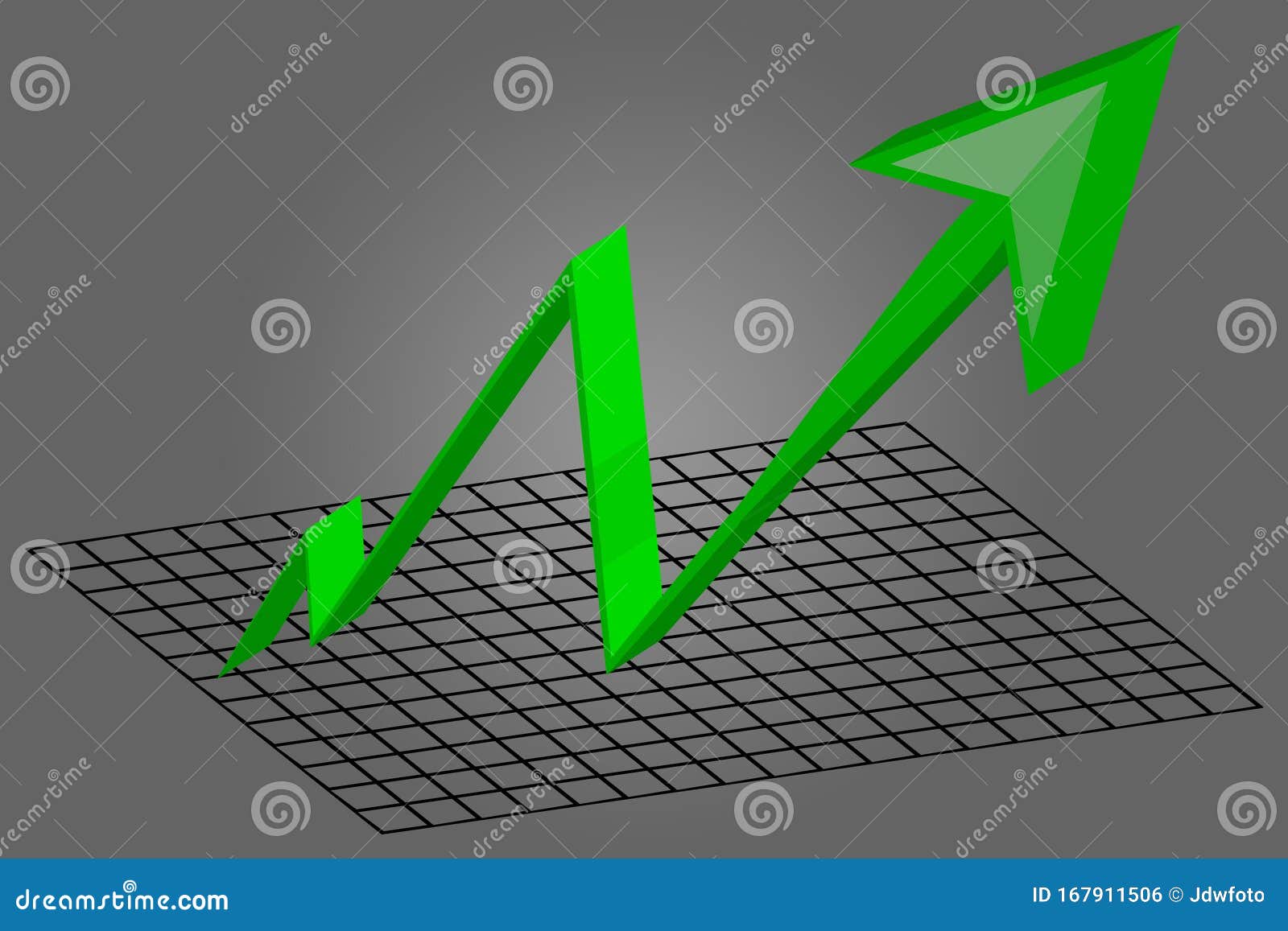 Uptrend Arrow stock illustration. Illustration of diagram - 167911506